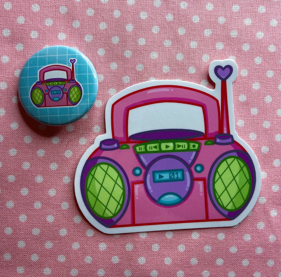 Y2K Radio Button Pin - Etsy