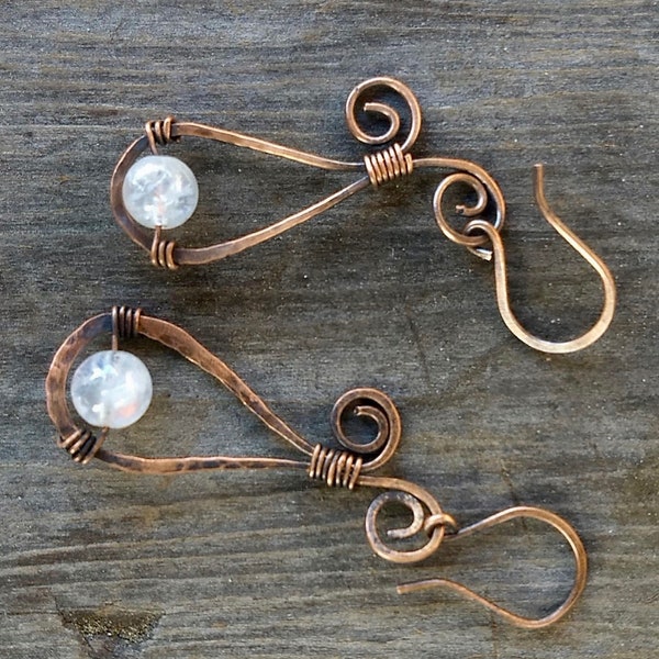 Wire Wrap Earrings - Etsy