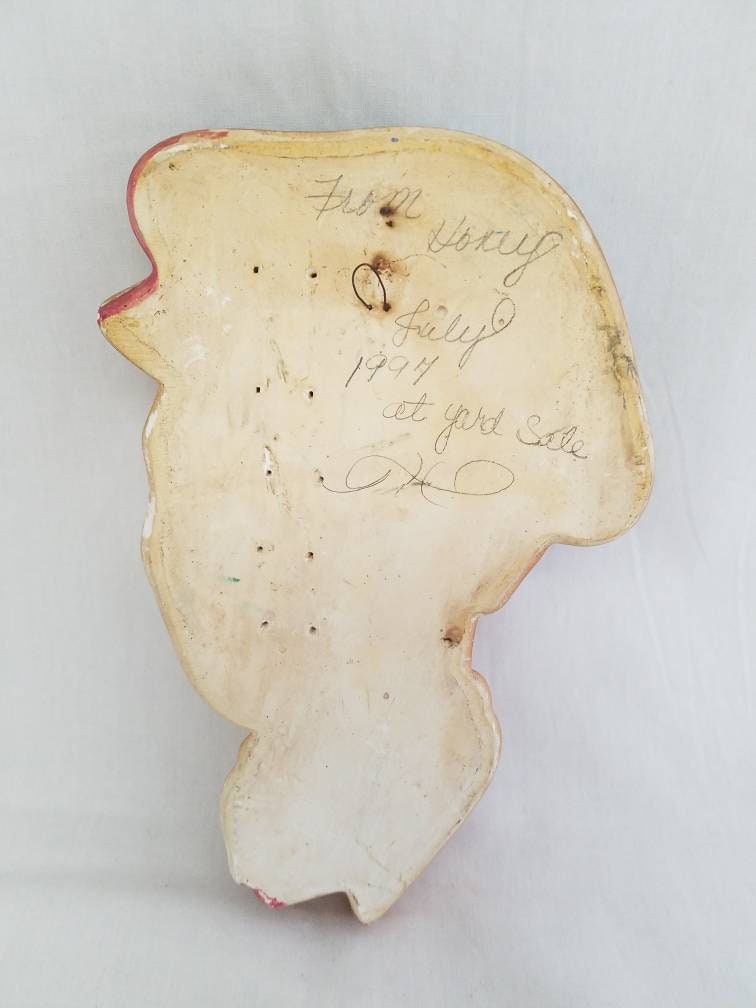 Vintage Chalkware Plaster Fisher Man Sailor Hat - Etsy