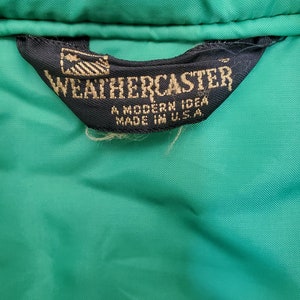 Vintage Mens Green Weathercaster Trucker Down Vest Puffer Large, XL - Etsy