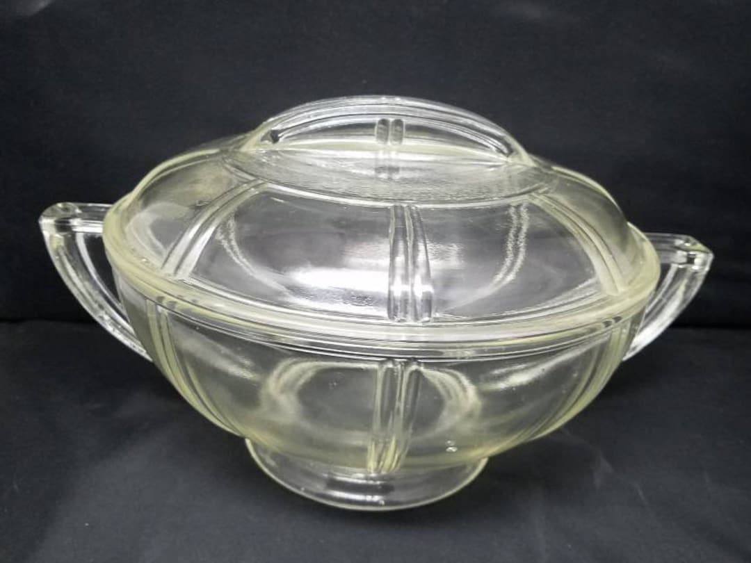 Queen Anne Glasbake Glass Casserole Dish With Lid - Etsy