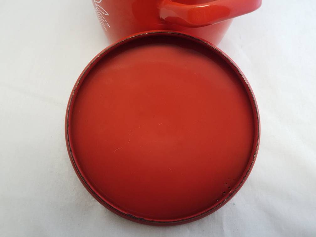 Vintage Red Emaille Country Kochtopf Dutch Oven Emaille Kochgeschirr ...