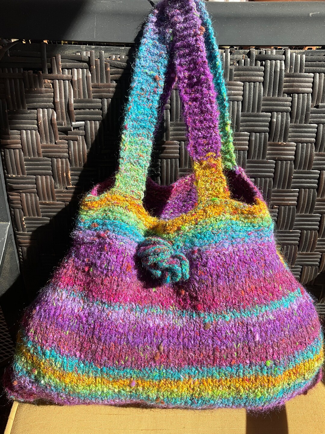 Hand Knitted Purse - Etsy