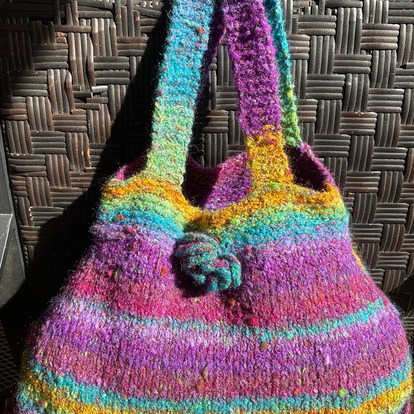 Hand Knit Purse - Etsy
