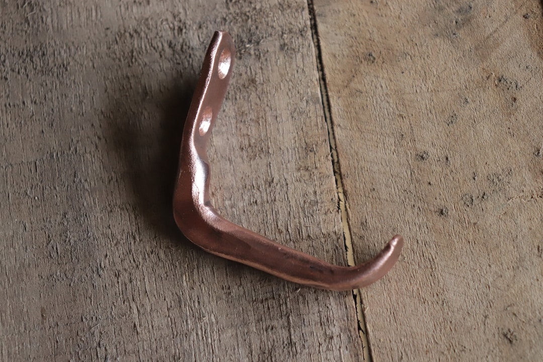 Solid Copper Hand Forged J / L Hook Coat Hook Towel Hook Farmhouse ...