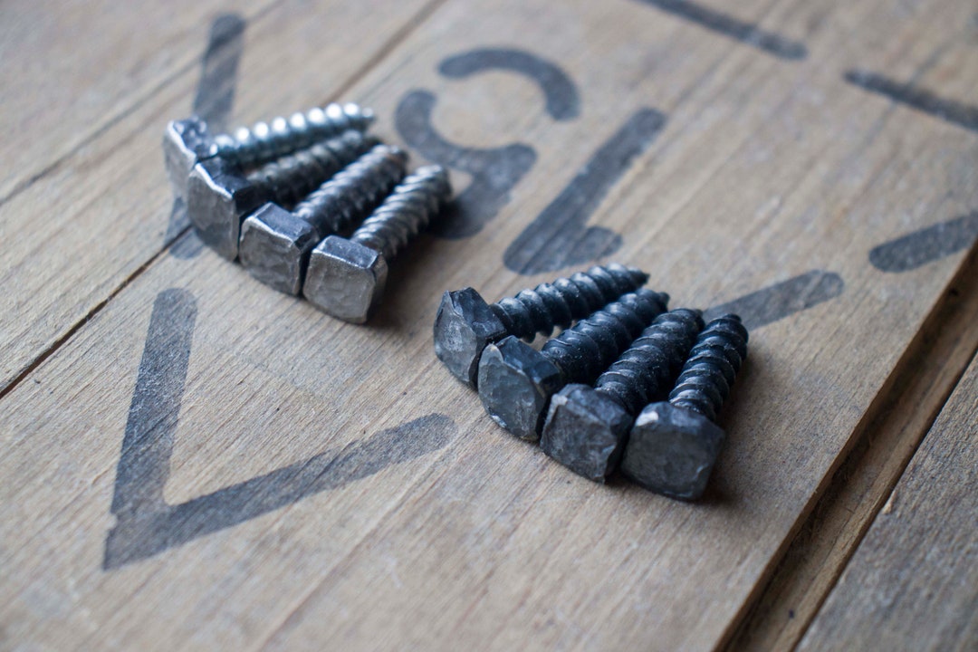 Hand Forged Rustic 1" X 1/4" Screws Fasteners - Etsy