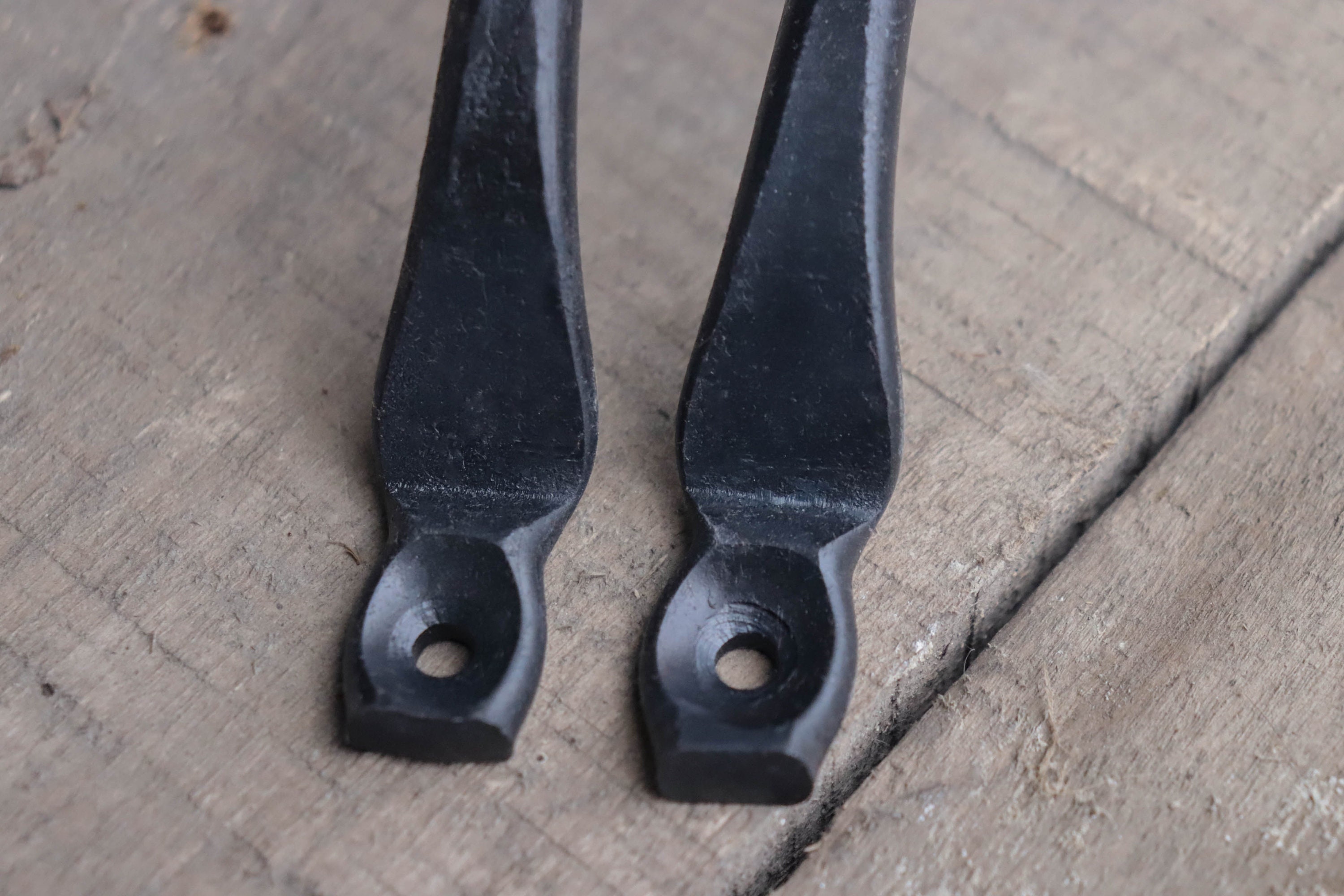 Hand Forged Rustic Farmhouse Steel Elegant Curved Handles / Drawer ...