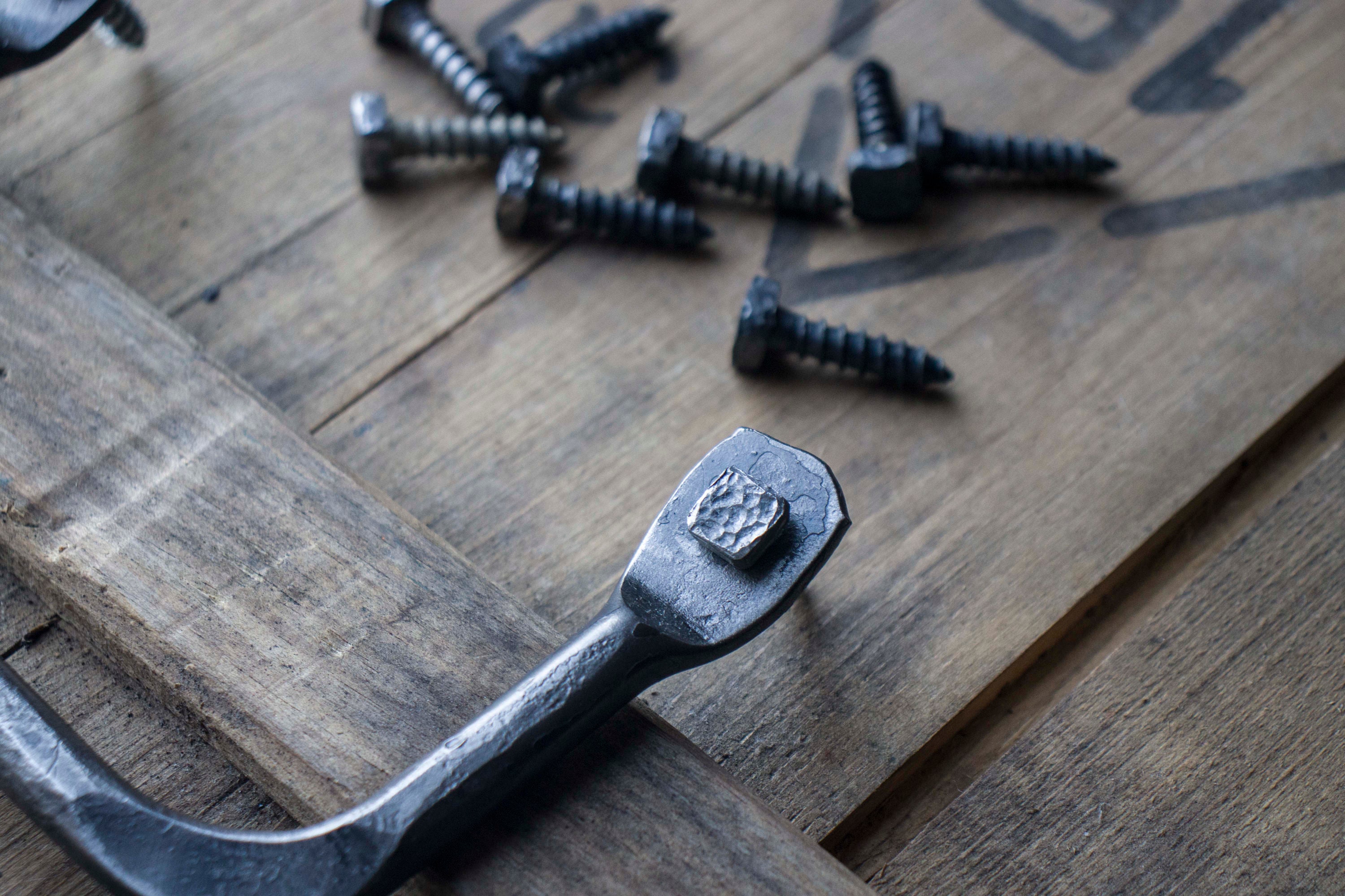 Hand Forged Rustic 1" X 1/4" Screws Fasteners - Etsy