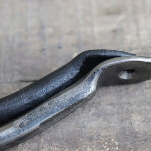Hand Forged Rustic Farmhouse Steel Curved Handles / Drawer Pulls / DIY ...