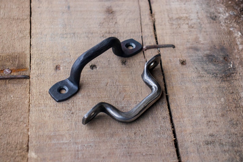 Hand Forged Small Drawer Pulls, Cutting Board Handles, Cabinet Pulls ...