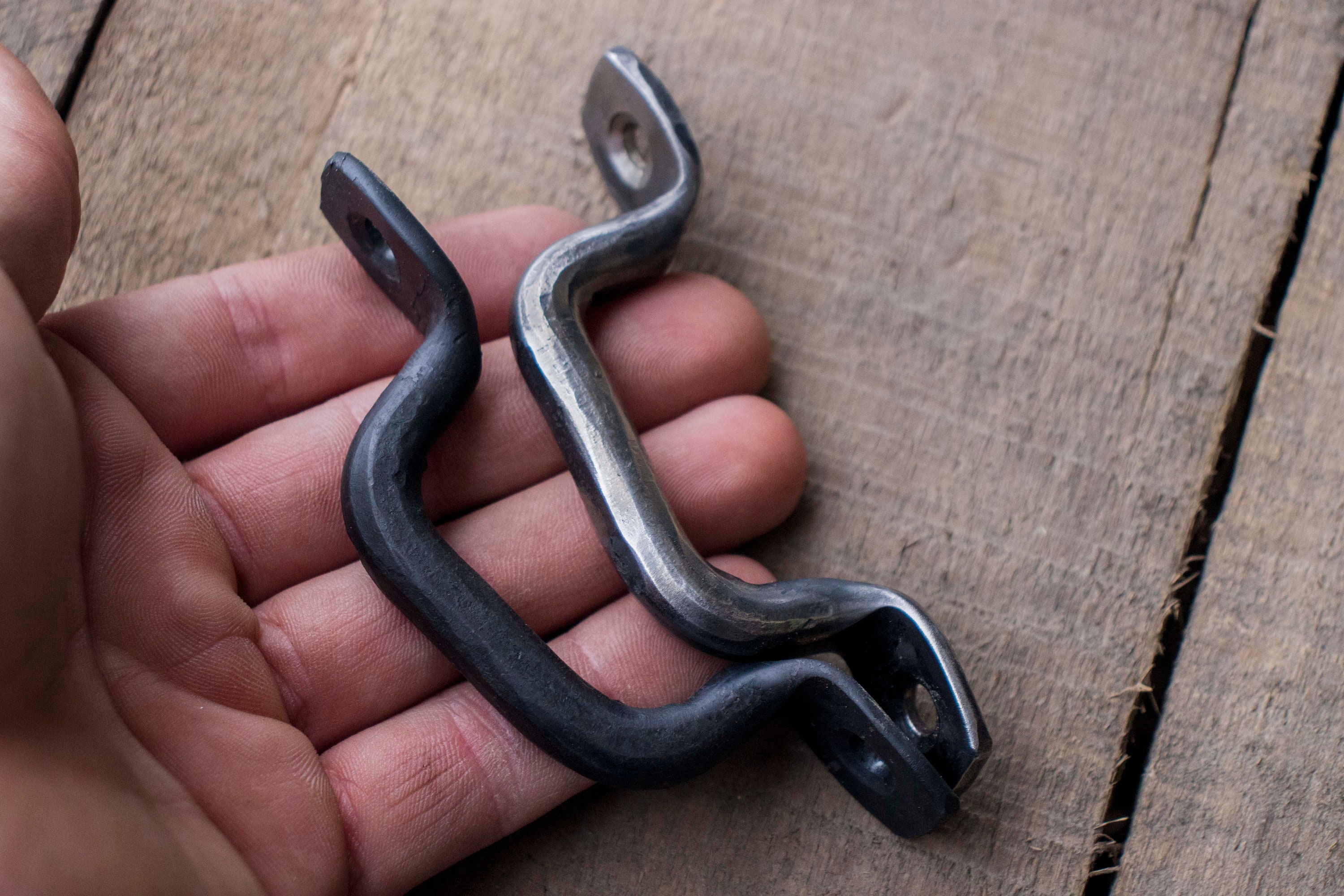 Hand Forged Small Drawer Pulls, Cutting Board Handles, Cabinet Pulls ...