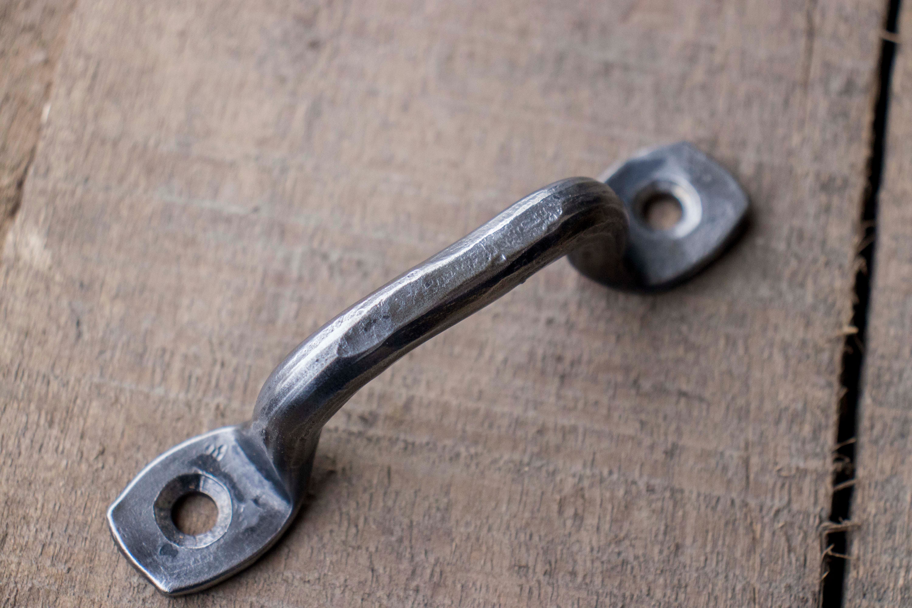 Hand Forged Small Drawer Pulls, Cutting Board Handles, Cabinet Pulls ...