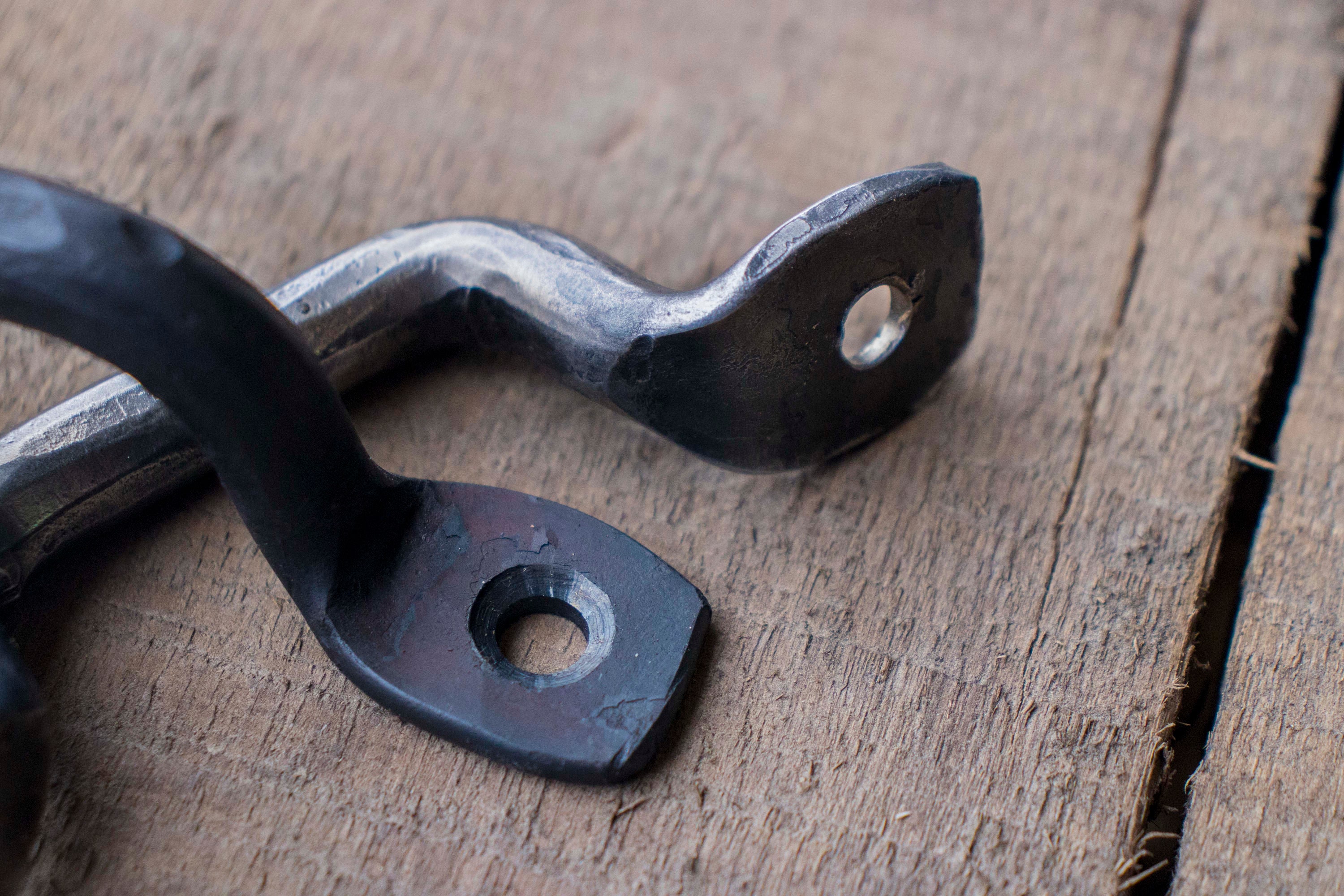 Hand Forged Small Drawer Pulls, Cutting Board Handles, Cabinet Pulls ...