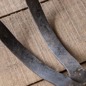 Hand Forged Rustic Farmhouse Steel Curved Handles / Drawer Pulls / DIY ...