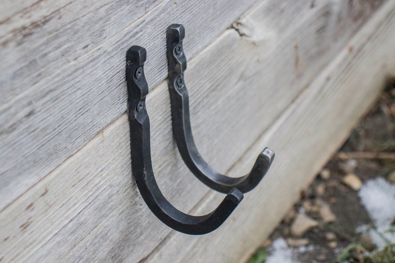 Heavy Duty Hand Forged J Hook Wall Hook Rustic Farmhouse - Etsy