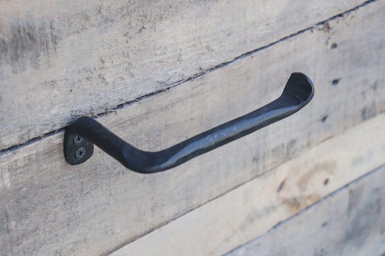 Hand Forged Thick Heavy Toilet Paper Holder Hammered Rustic - Etsy