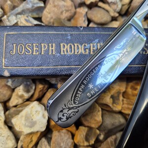 Sheffield Straight Razor Joseph Rodgers & Sons 6/8th Hollow Ground ...