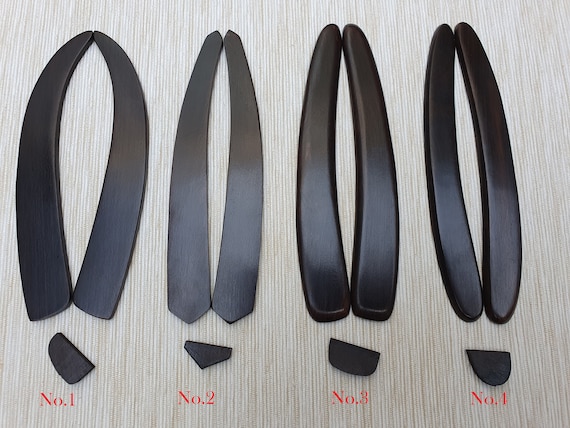 Straight Razor Scales From Ebony Wood Pins washers 5/8th 6/8 - Etsy