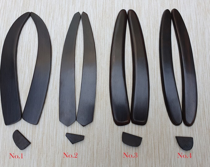 Straight Razor Scales From Ebony Wood Pins washers 5/8th 6/8 - Etsy