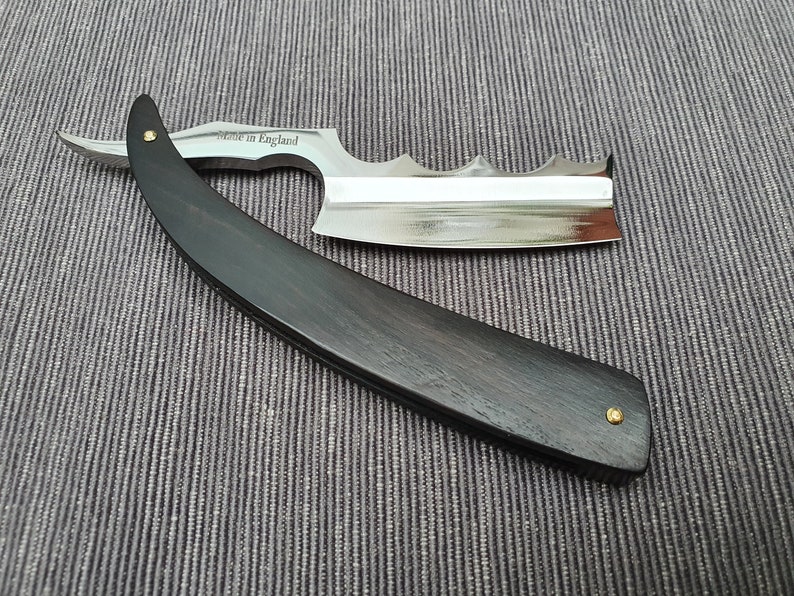 Straight Razor by Windrose 6/8th Viking VK1 Smile Ebony Handle - Etsy