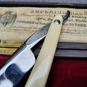 Sheffield Straight Razors by Joseph Rodgers & Sons 6/8th ~1860 Double ...
