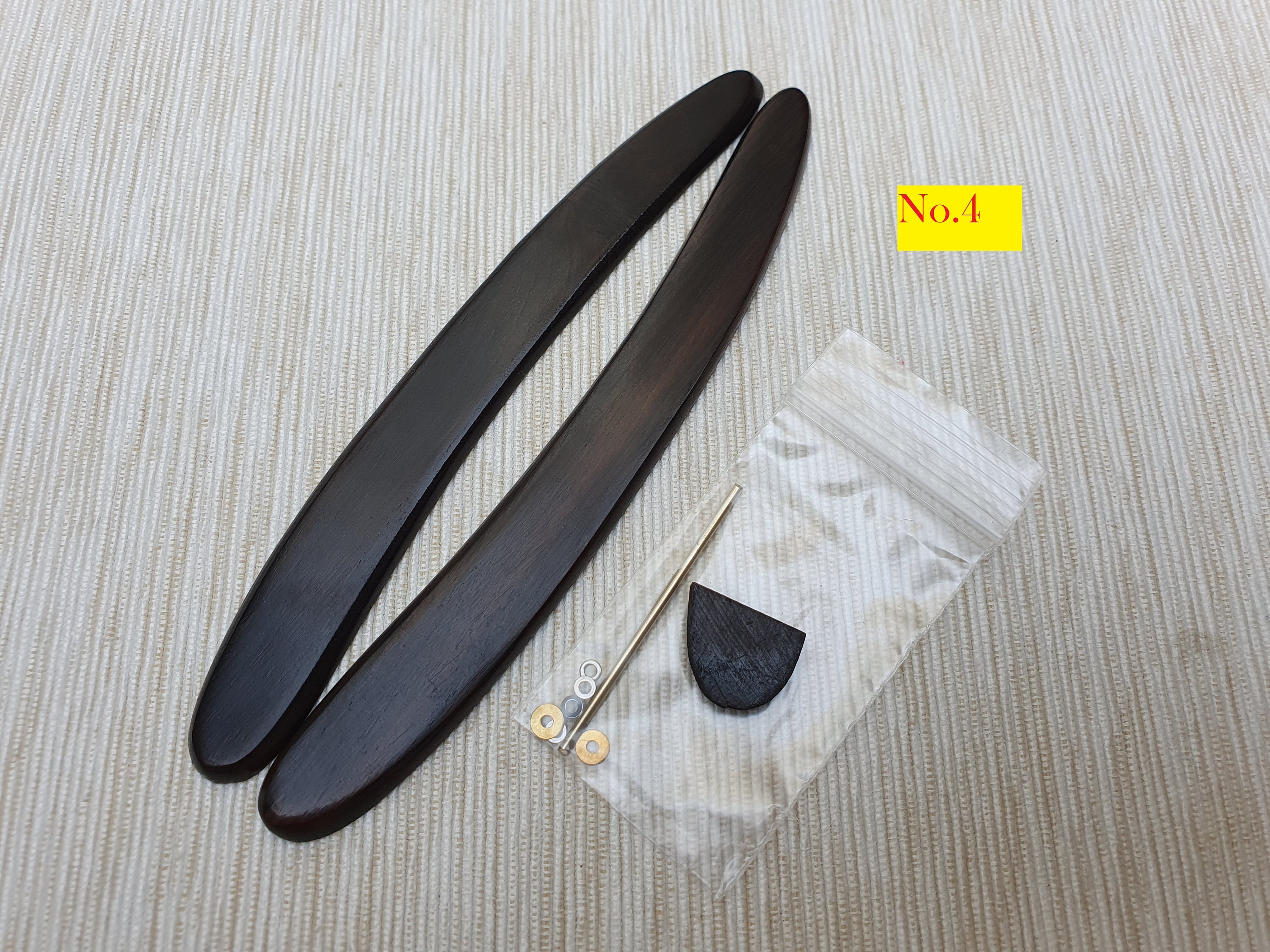 Straight Razor Scales From Ebony Wood Pins +washers 5/8th 6/8 7/8th DIY ...