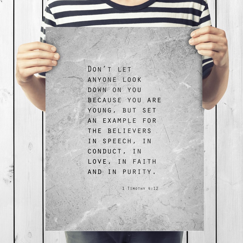 1 Timothy 4 12 - Etsy