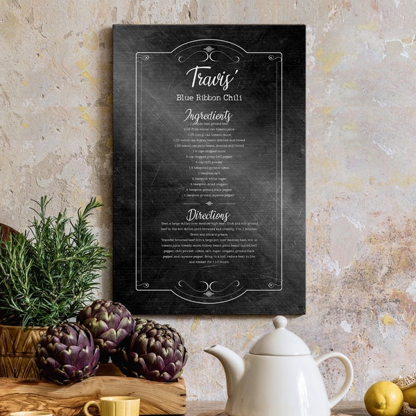 Handwritten Recipe Sign - Etsy