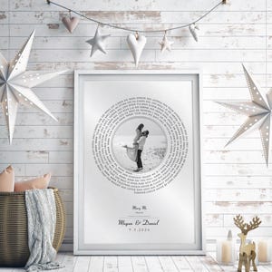 Custom Vinyl Record With Photo, 1st Dance Lyrics on Vinyl, Our Song on ...