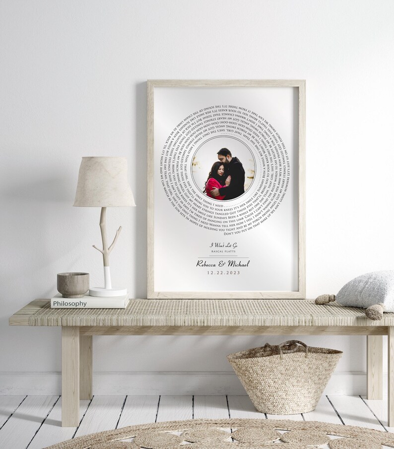 Custom Vinyl Record With Photo, 1st Dance Lyrics on Vinyl, Our Song on ...