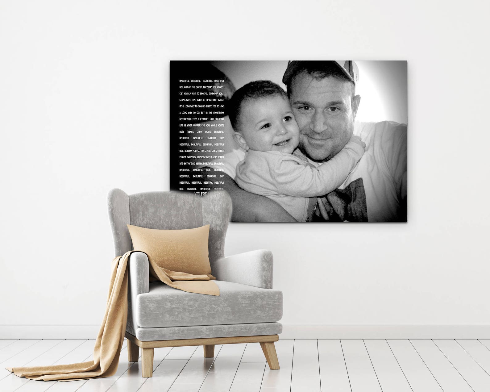 Personalized Canvas for Dad Father's Day Father Daughter | Etsy
