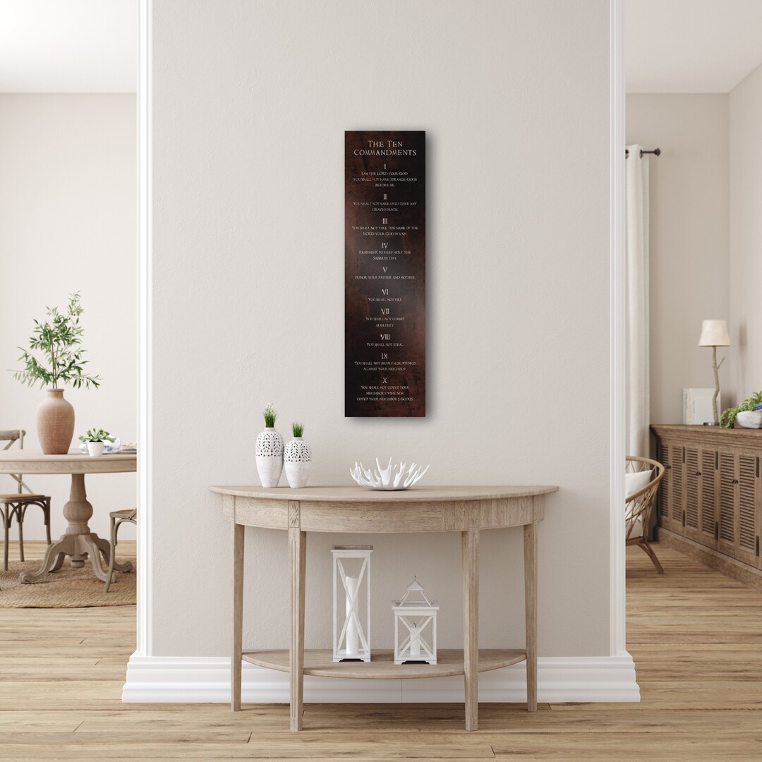 Ten Commandments, the Decalogue, 10 Commandments Tablet, the Ten ...