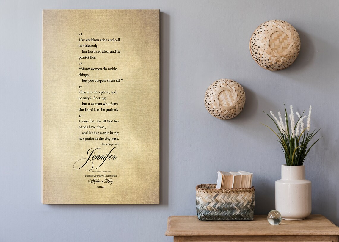 Personalized Proverbs 31 Gift Mother's Day Gift for - Etsy