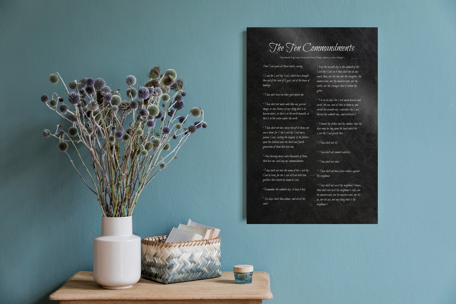 Christian Anniversary Gift the Ten Commandments on Iron 10 | Etsy