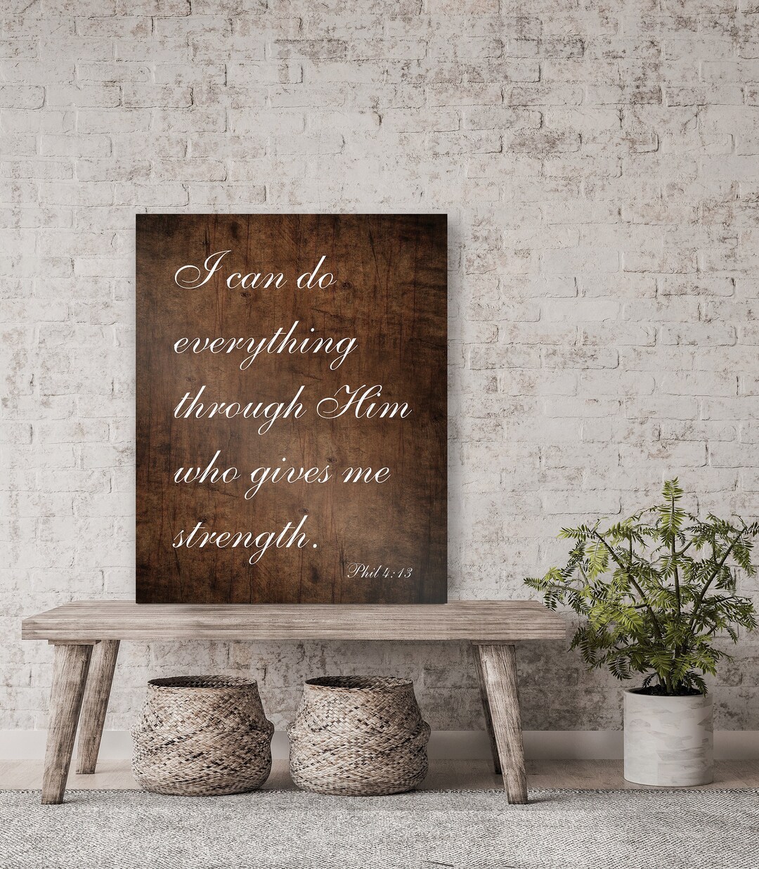 Customizable Scripture Art, Christian Wall Decor, Bible Verse Art on ...