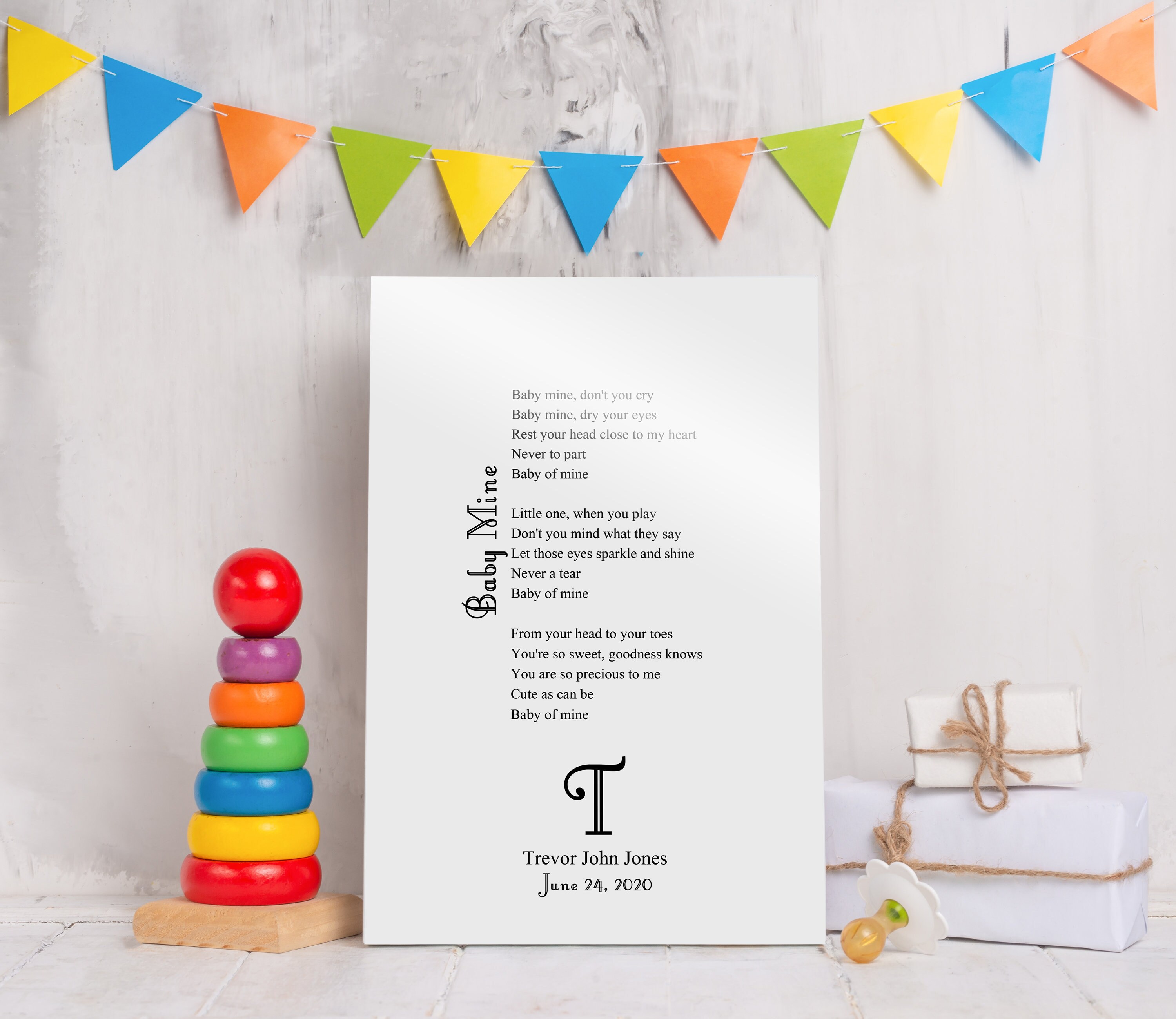 Baby Name Sign Twinkle Twinkle Little Star Personalized | Etsy