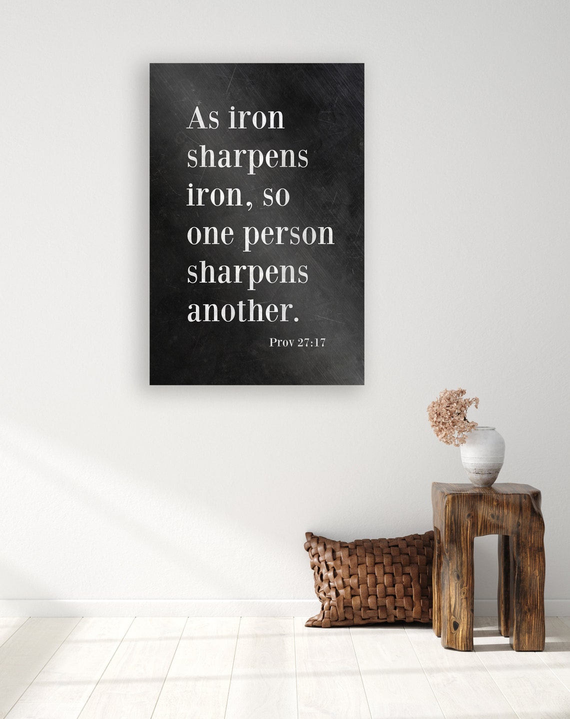 Proverbs 27:17, as Iron Sharpens Iron, Christian, Bible Verse, For, Him ...