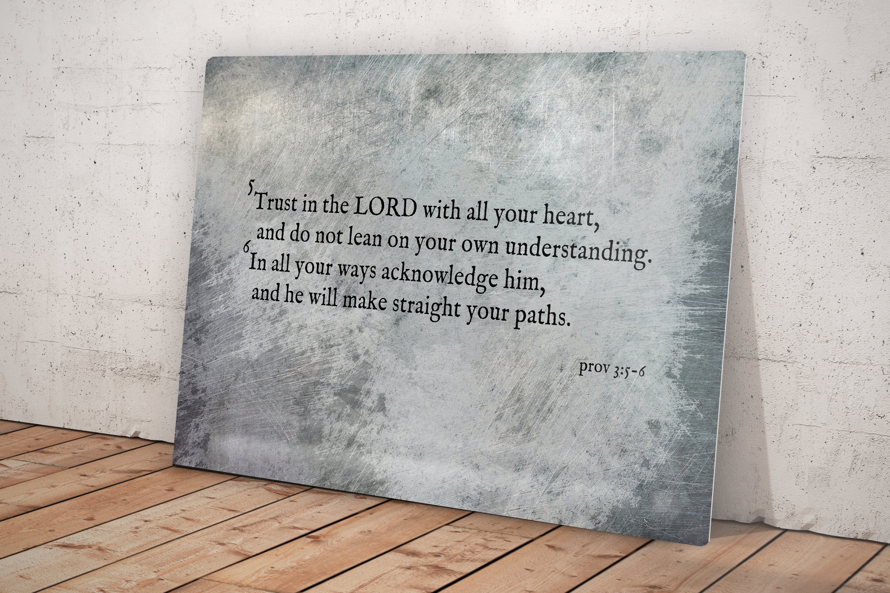 Prov 3:5-6, Metal Scripture Art, Trust in the Lord With All Your Heart ...
