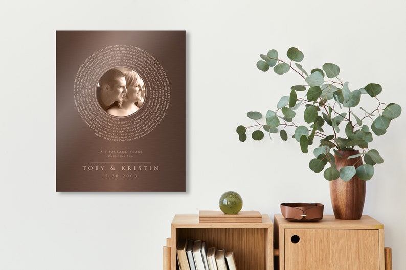 Bronze Vinyl Record Song Art Bronze Gift Bronzed Photo - Etsy