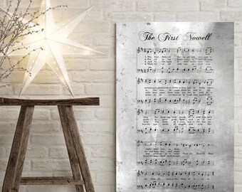 THE FIRST NOEL Custom Christian Home Decor Christmas Carol - Etsy