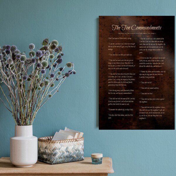 Ten Commandments - Etsy