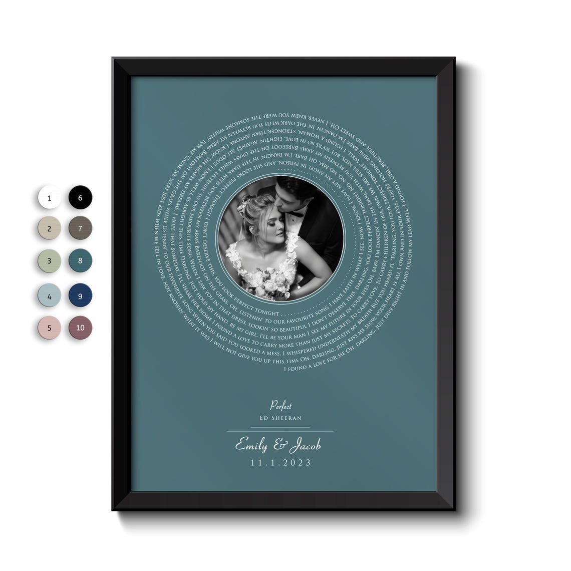 Custom Vinyl Record With Photo, 1st Dance Lyrics on Vinyl, Our Song on ...