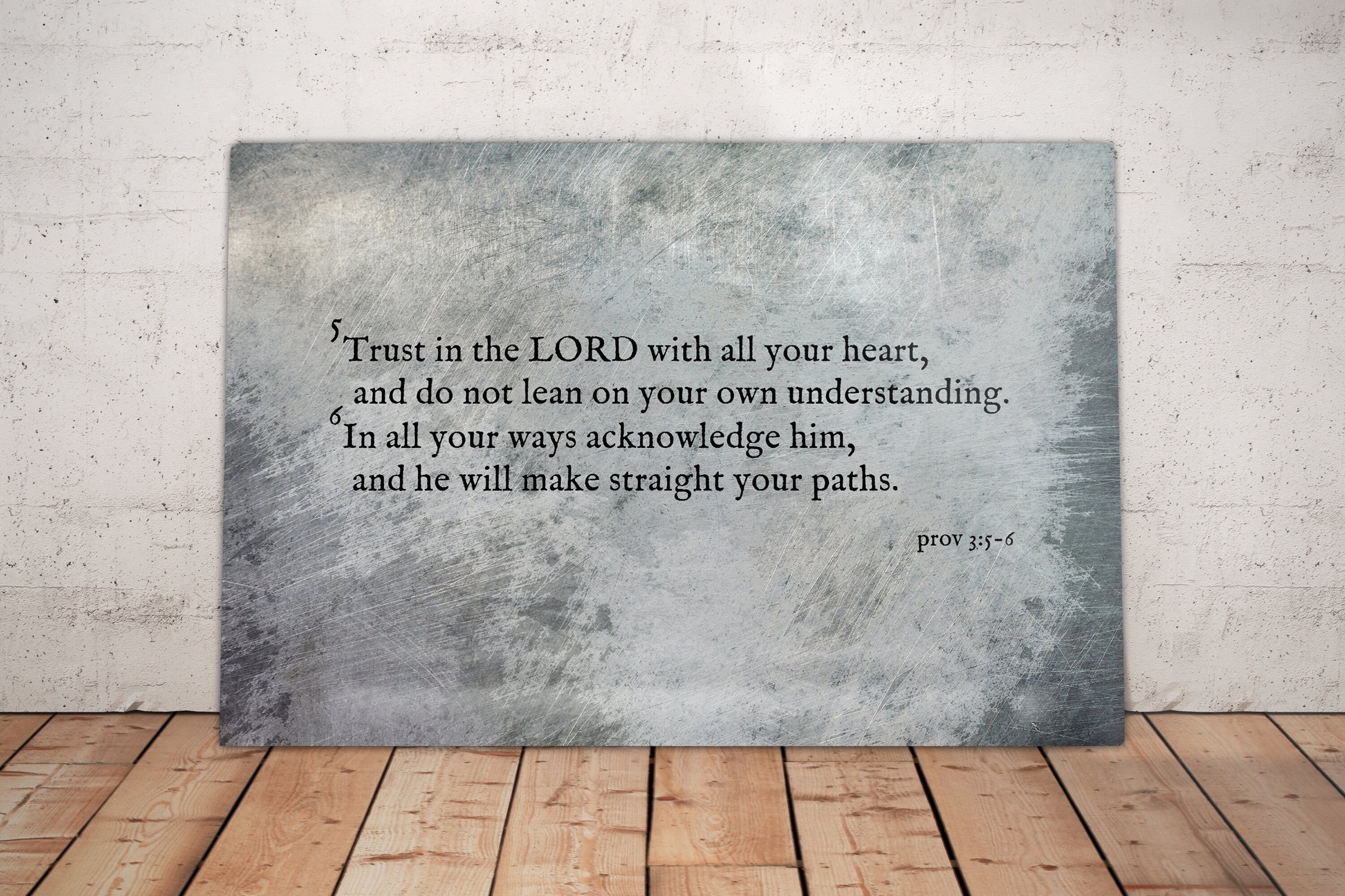 Prov 3:5-6, Metal Scripture Art, Trust in the Lord With All Your Heart ...