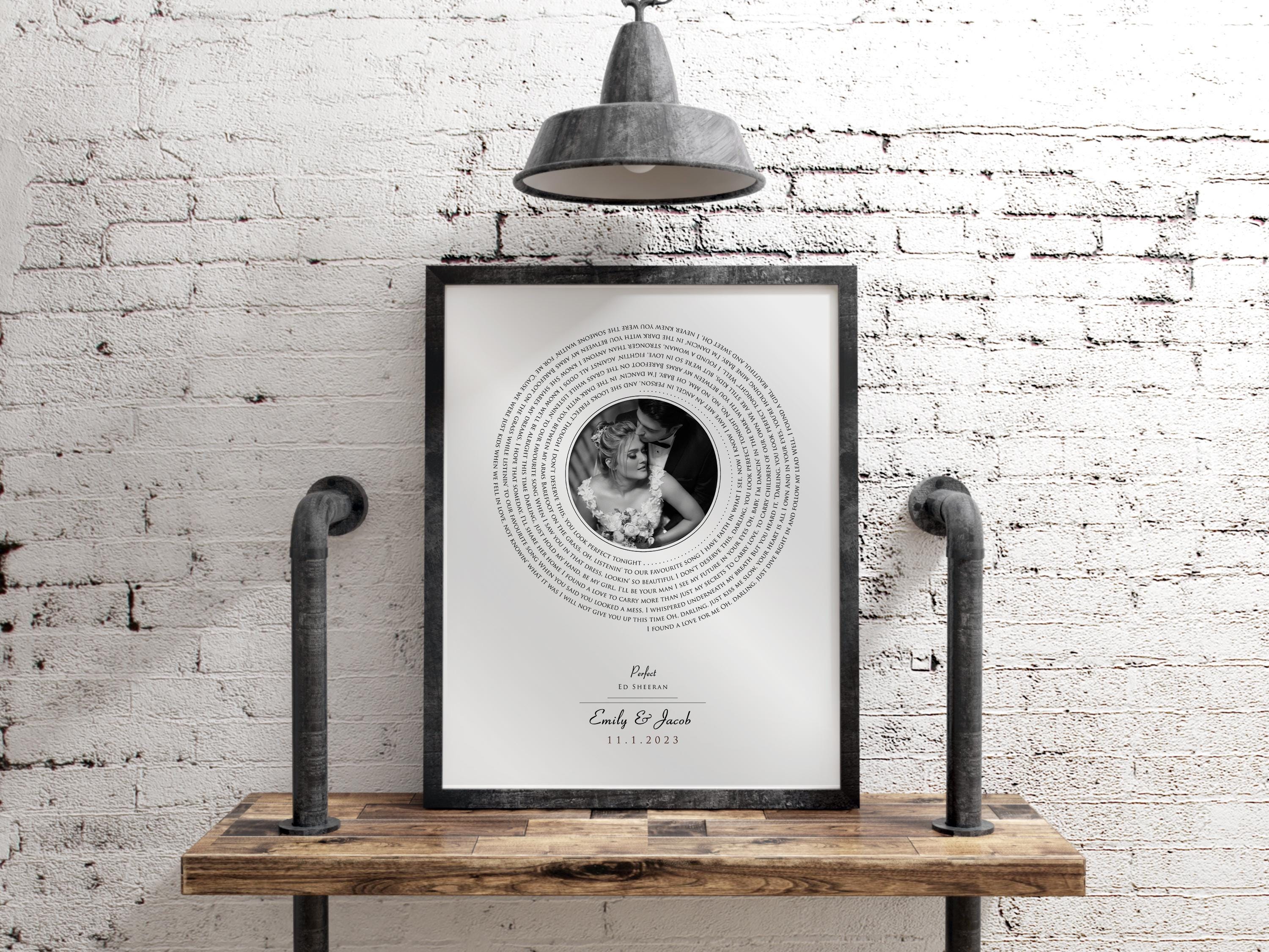 Custom Vinyl Record With Photo, 1st Dance Lyrics on Vinyl, Our Song on ...
