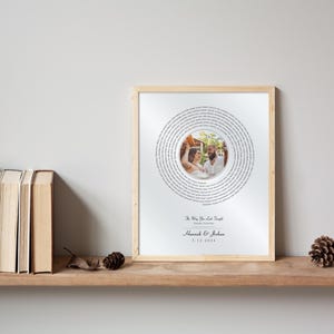 Custom Vinyl Record With Photo, 1st Dance Lyrics on Vinyl, Our Song on ...