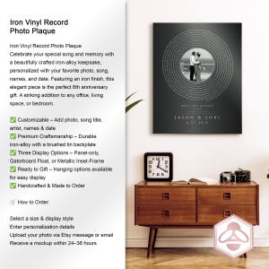 Our First Dance Record, Custom Song Record Gift, Spiral Song, Photo ...