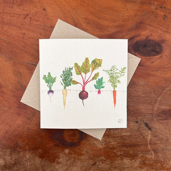Vegetable Cards - Etsy