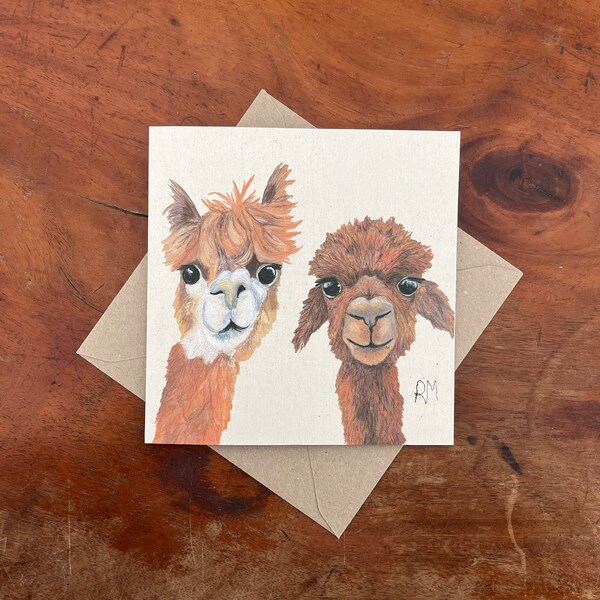 Alpaca Card - Etsy UK