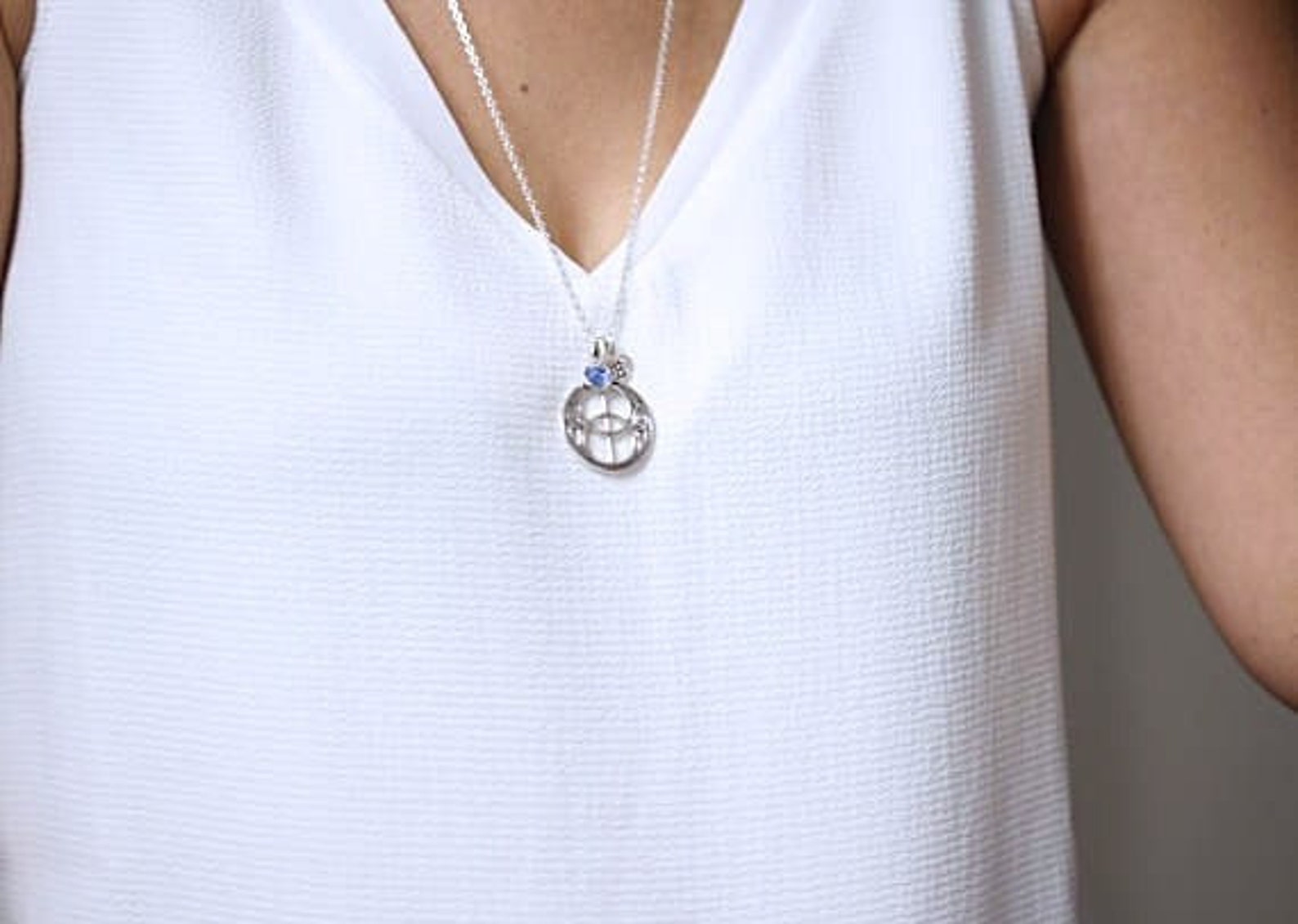 Sterling Silver Chalice Well Pendant Necklace, Celtic Sterling Silver ...