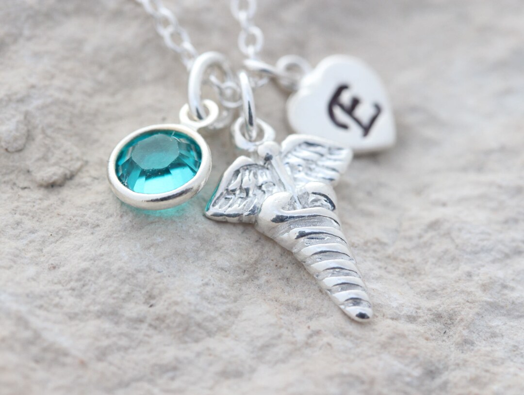 Sterling Silver Medical Symbol Necklace, Nurses Medical Logo Necklace ...